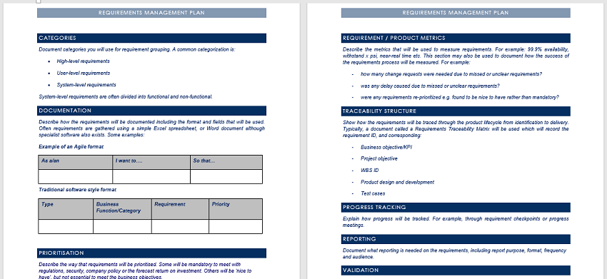Requirements Management Plan Template FREE Download Requirements Management Plan Template FREE Download